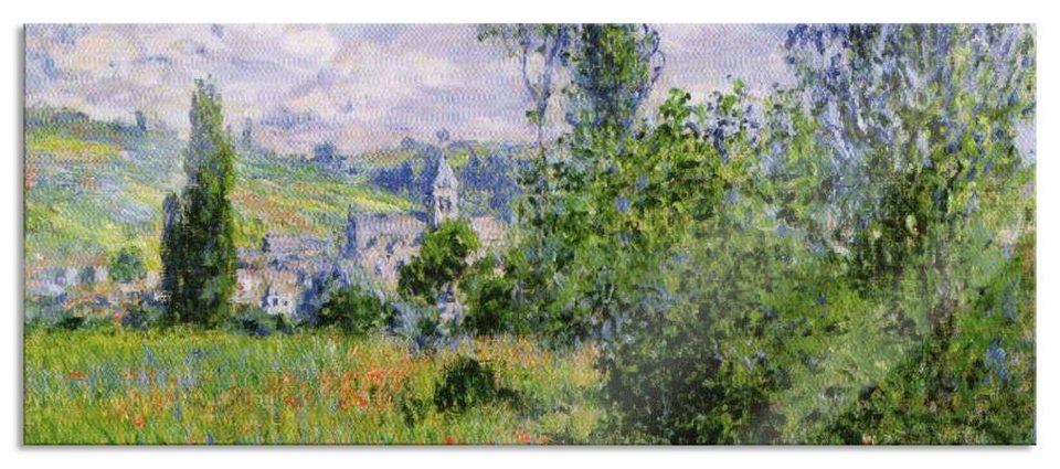Pixxprint Glasbild Claude Monet Weg Durch Die Schwertlilien Claude