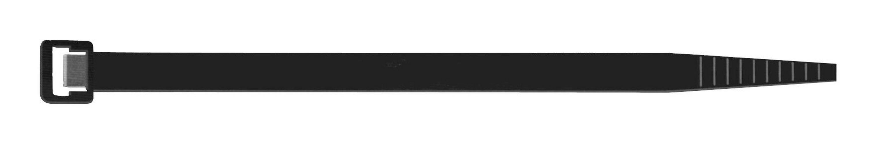 SapiSelco Kabelbinder (100 Stück) Schwarz UV 360 x 7,5 mm a