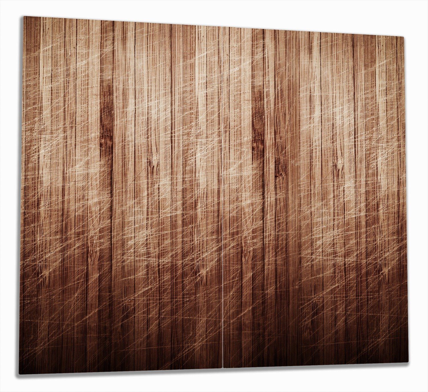 Wallario Herd Abdeckplatte Desgin Holz Optik Used Look Esg