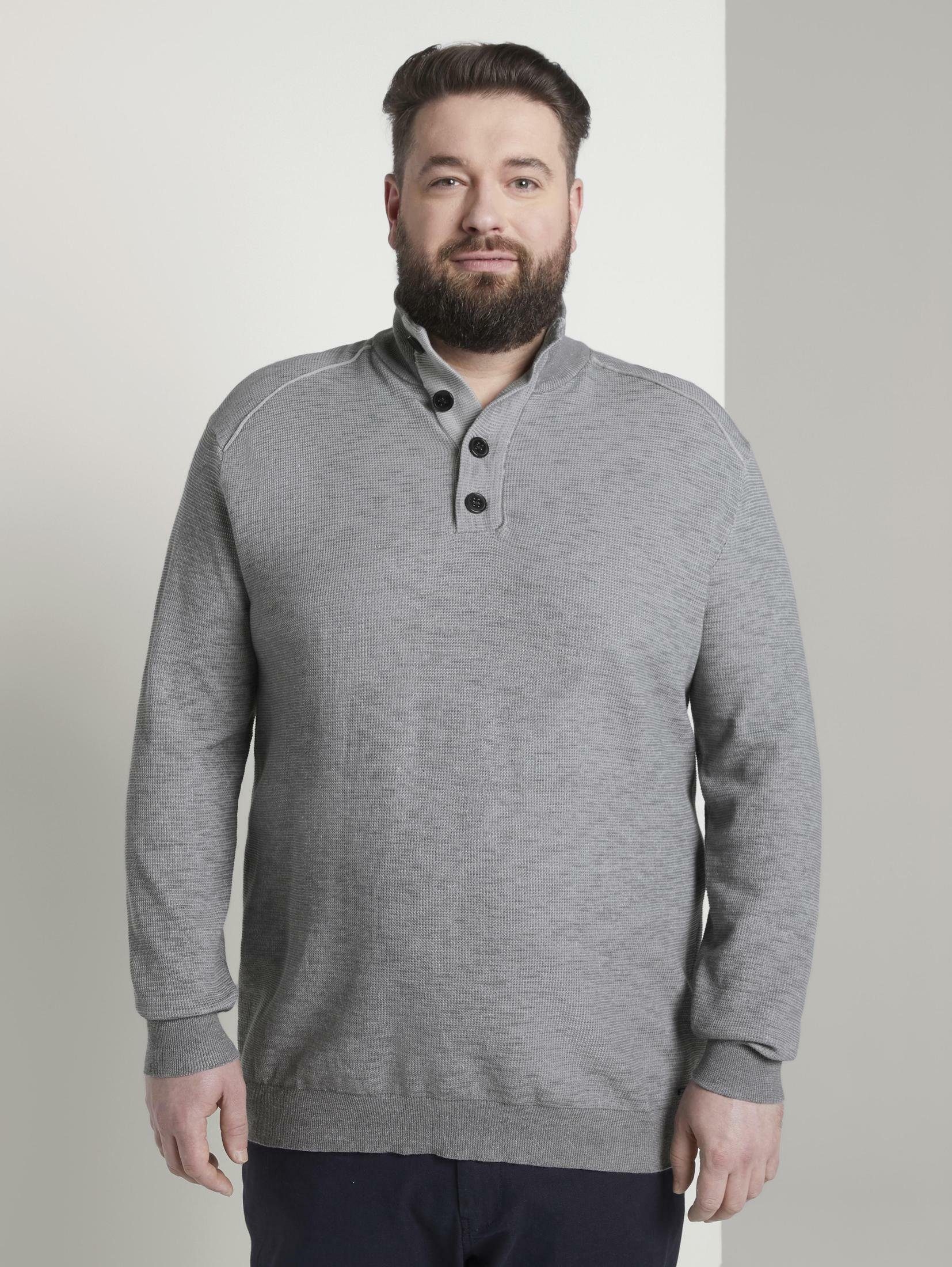Tom Tailor Plus Strickpullover Strickpullover Mit Stehkragen