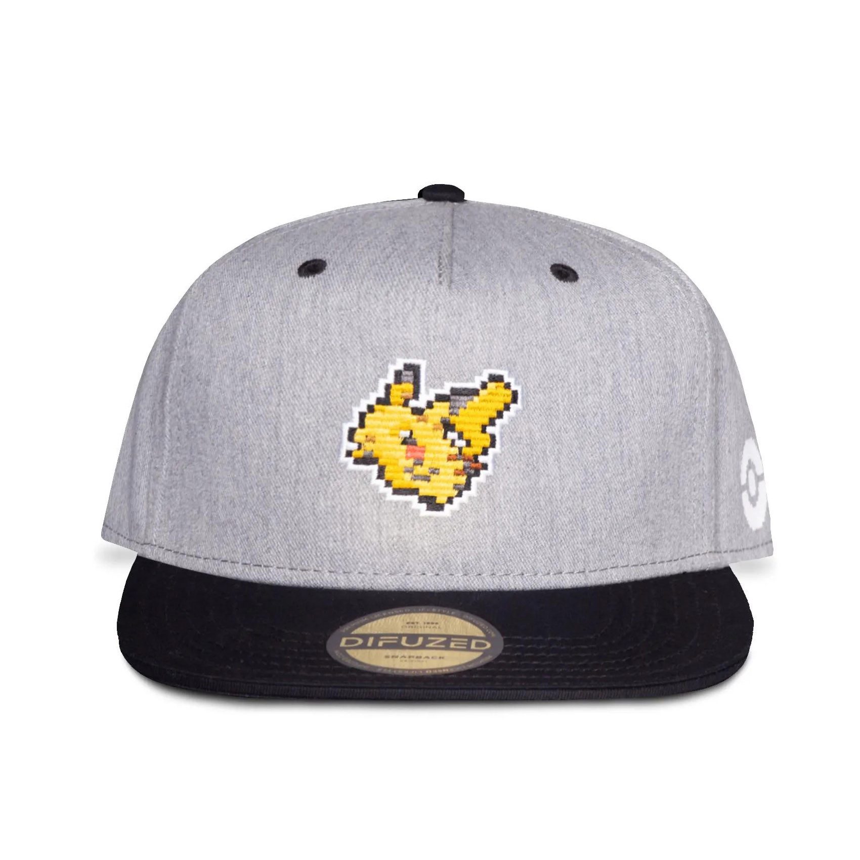 POKÉMON Baseball Cap Pixel Pika Pikachu, bestickter Pokémon Schriftzug ...
