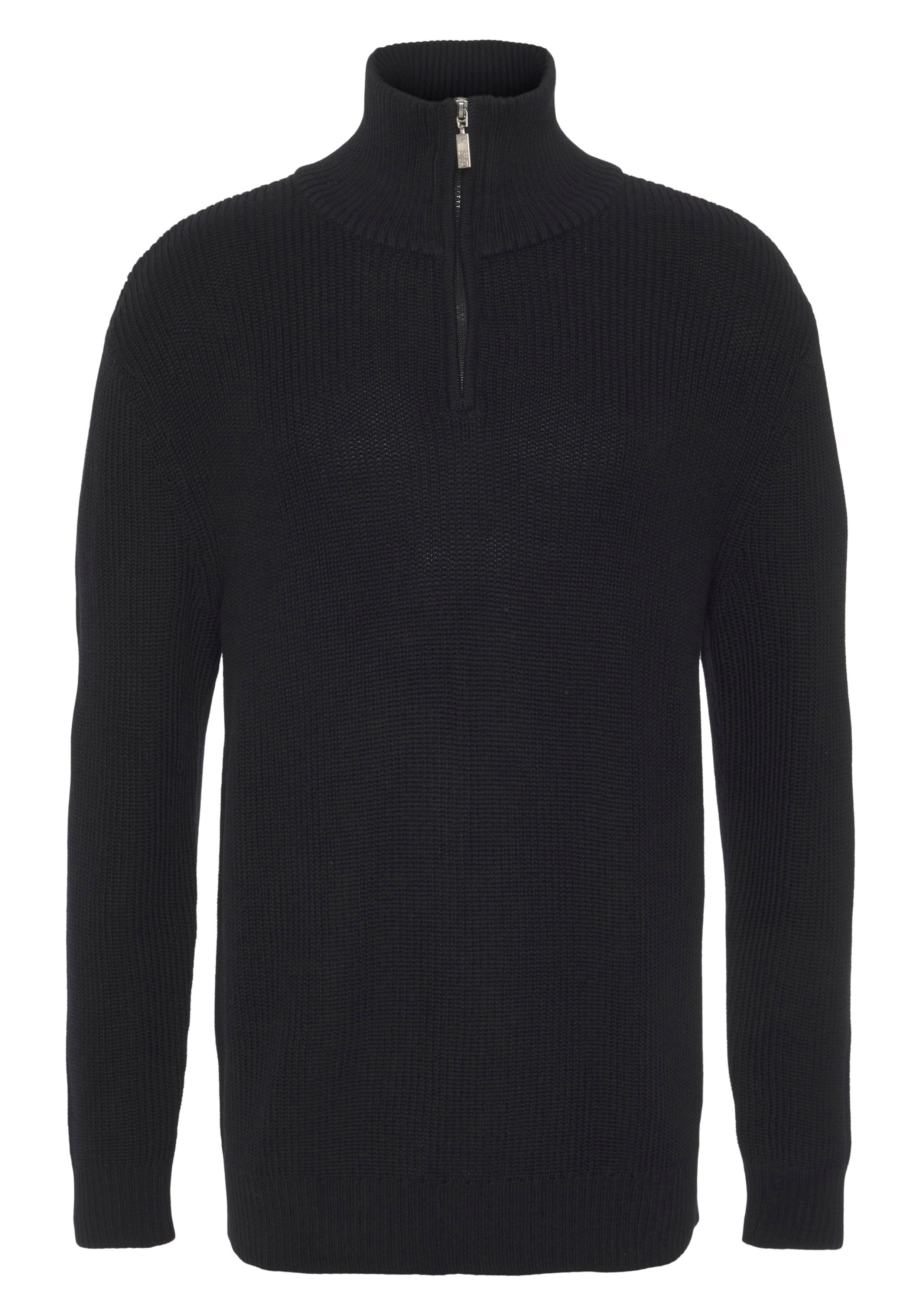 H.I.S Troyer mit Logo-Reißverschluss, Seemannspullover