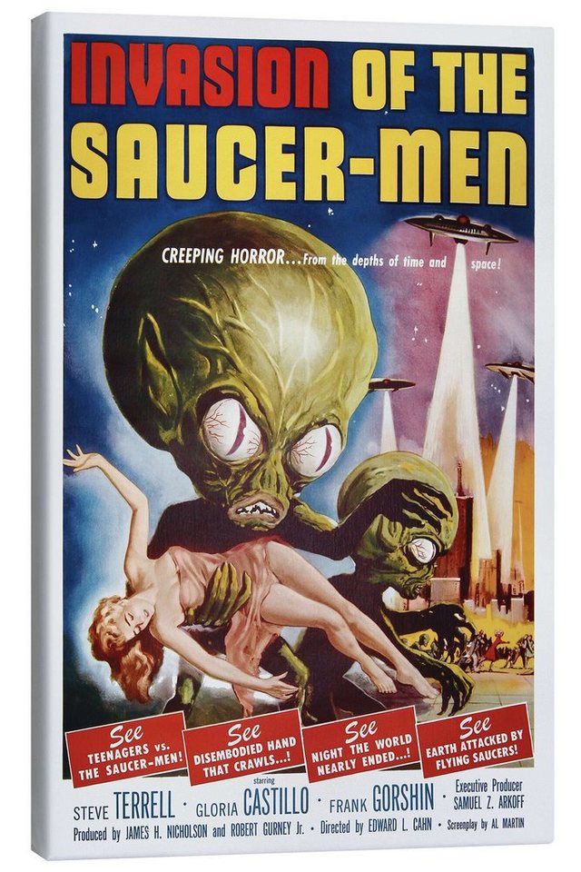 Posterlounge Leinwandbild Vintage Entertainment Collection Invasion Of