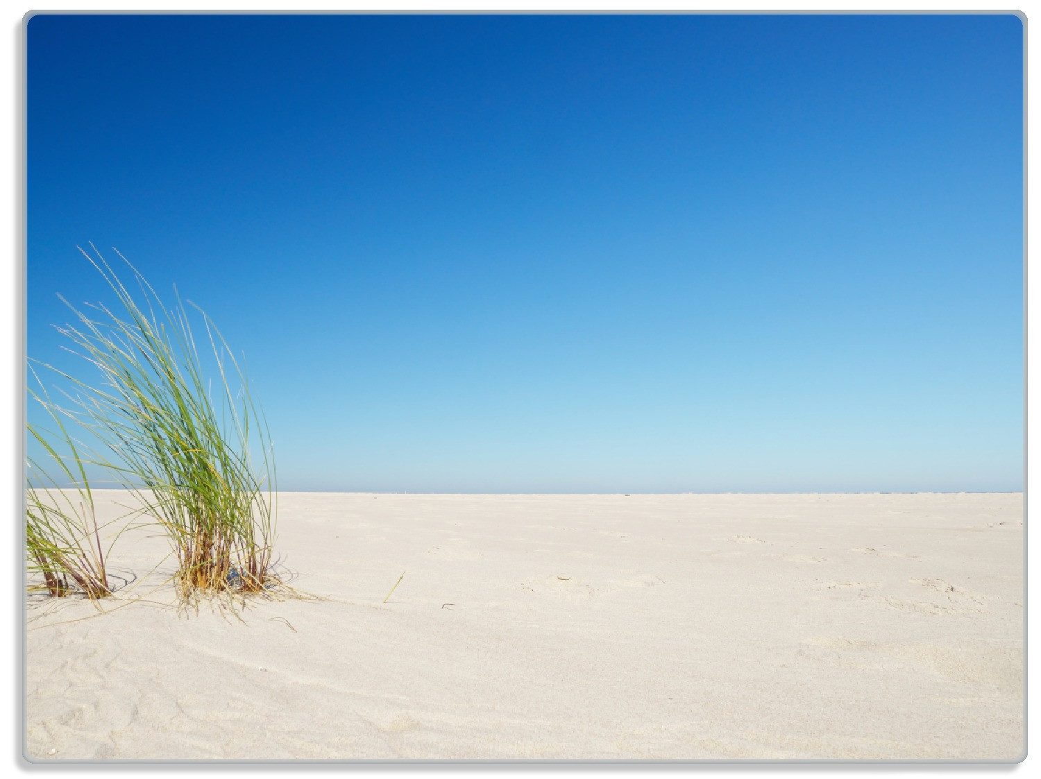 Wallario Schneidebrett Sandstrand Unter Blauem Himmel Esg