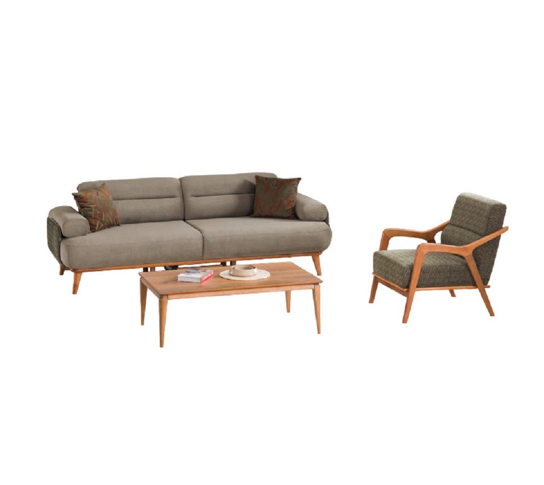 Jvmoebel Wohnzimmer Set Grüne Couchgarnitur Designer Sofas Luxus