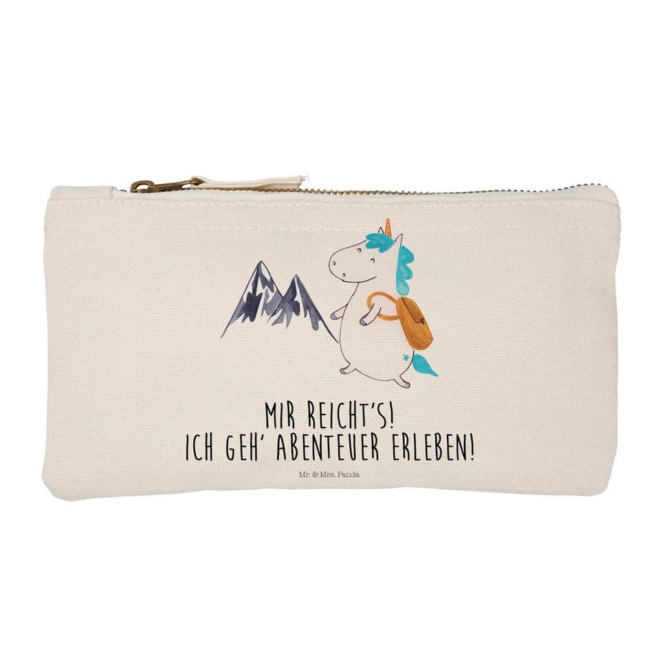 Mr And Mrs Panda Kosmetiktasche Einhorn Bergsteiger Weiß Geschenk