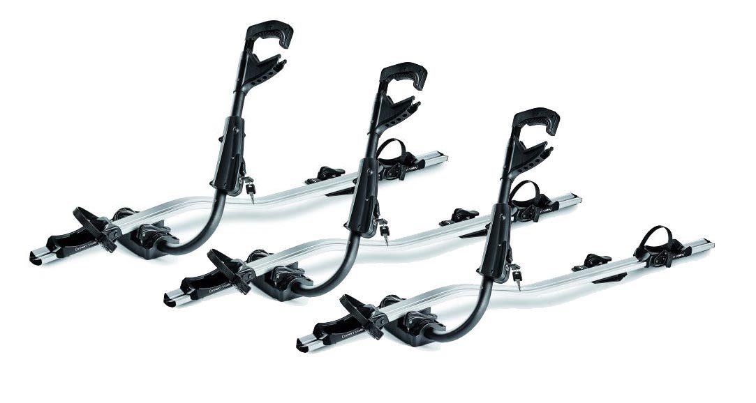 VDP Dachträger, 3x Fast Rider Alu Fahrradträger + Dachträger VDP Delta kompatibel mit Mazda 6 ...