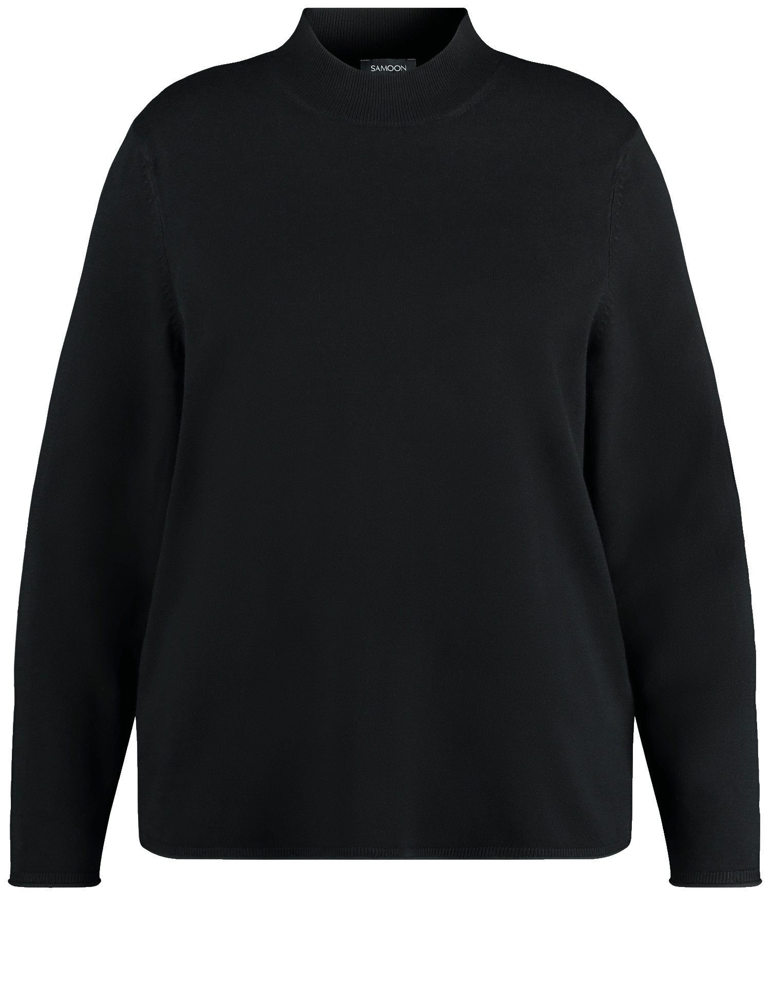 Samoon Sweatshirt Feinstrick Pullover mit Turtleneck