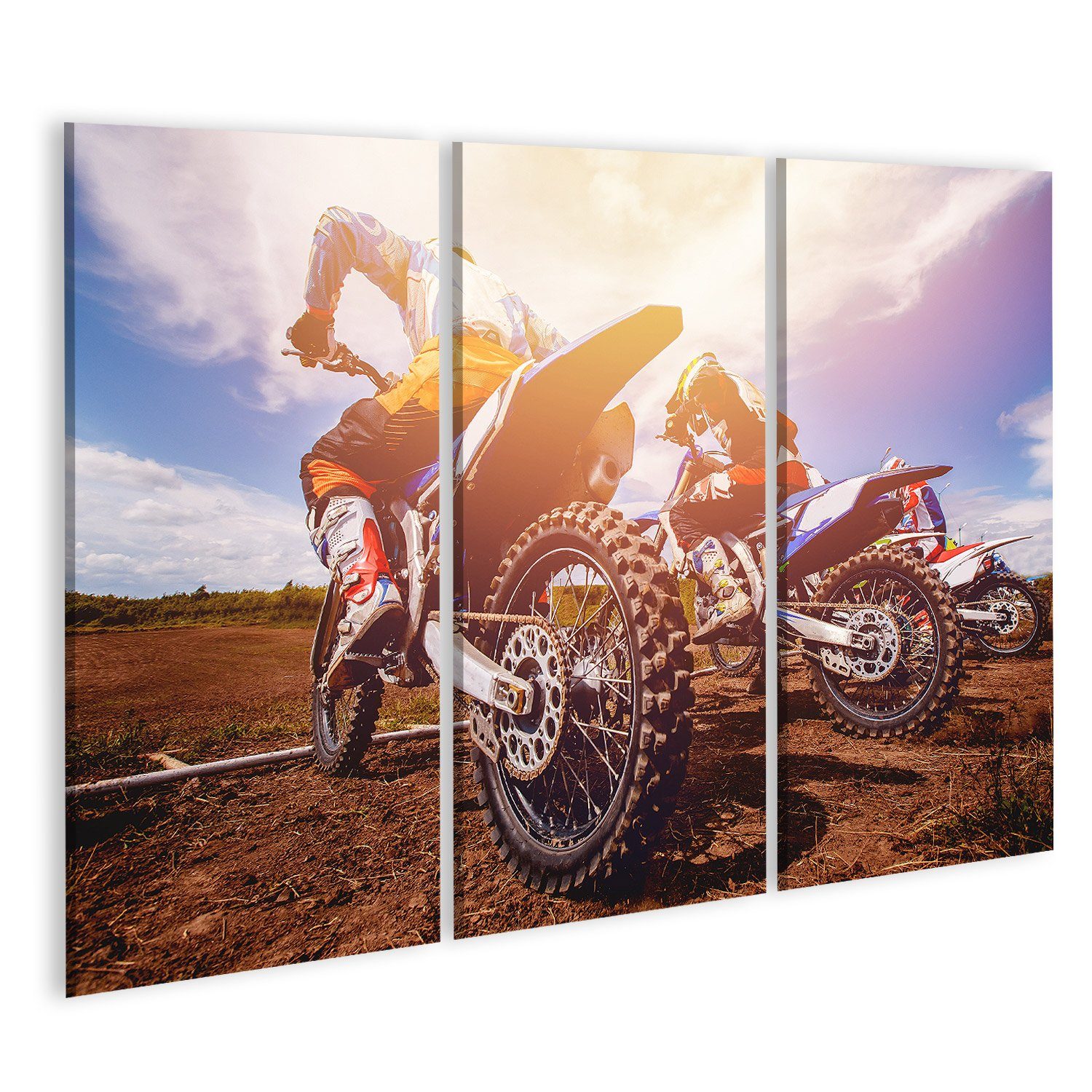Islandburner Leinwandbild Bild Auf Leinwand Dreckiges Fahrrad Team