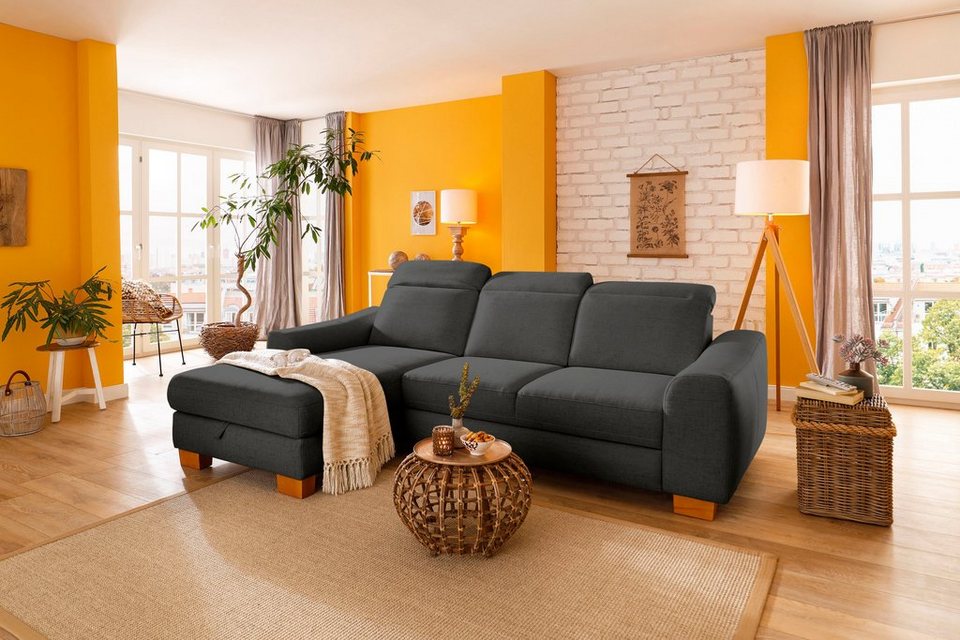 Home Affaire Ecksofa Dundee L Form Wahlweise Mit Kopfteilverstellung