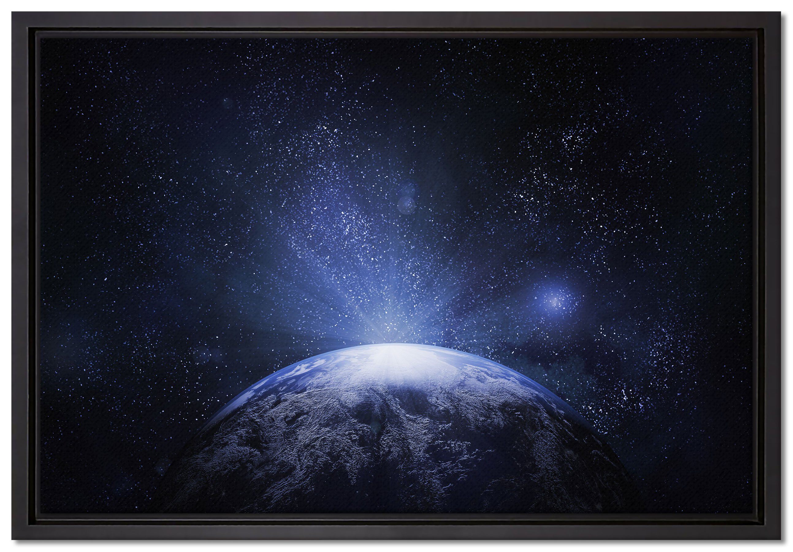 Pixxprint Leinwandbild Sicht Vom Mond Auf Die Erde Wanddekoration 1