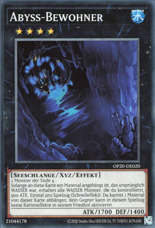 Recollectibles Sammelkarte Yugioh Karte Abyss Bewohner Deutsch Yu Gi