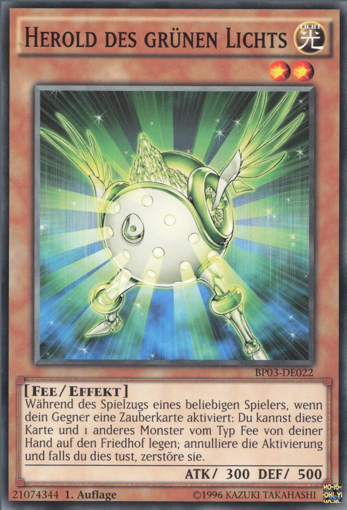 Recollectibles Sammelkarte Yugioh Karte Herold Des Grünen Lichts V1