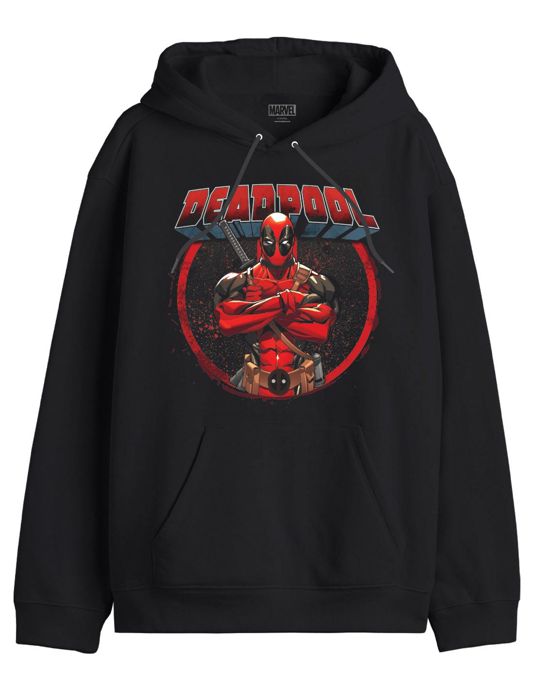 Deadpool Hoodie Logo Pose Hoodie Marvel Comics