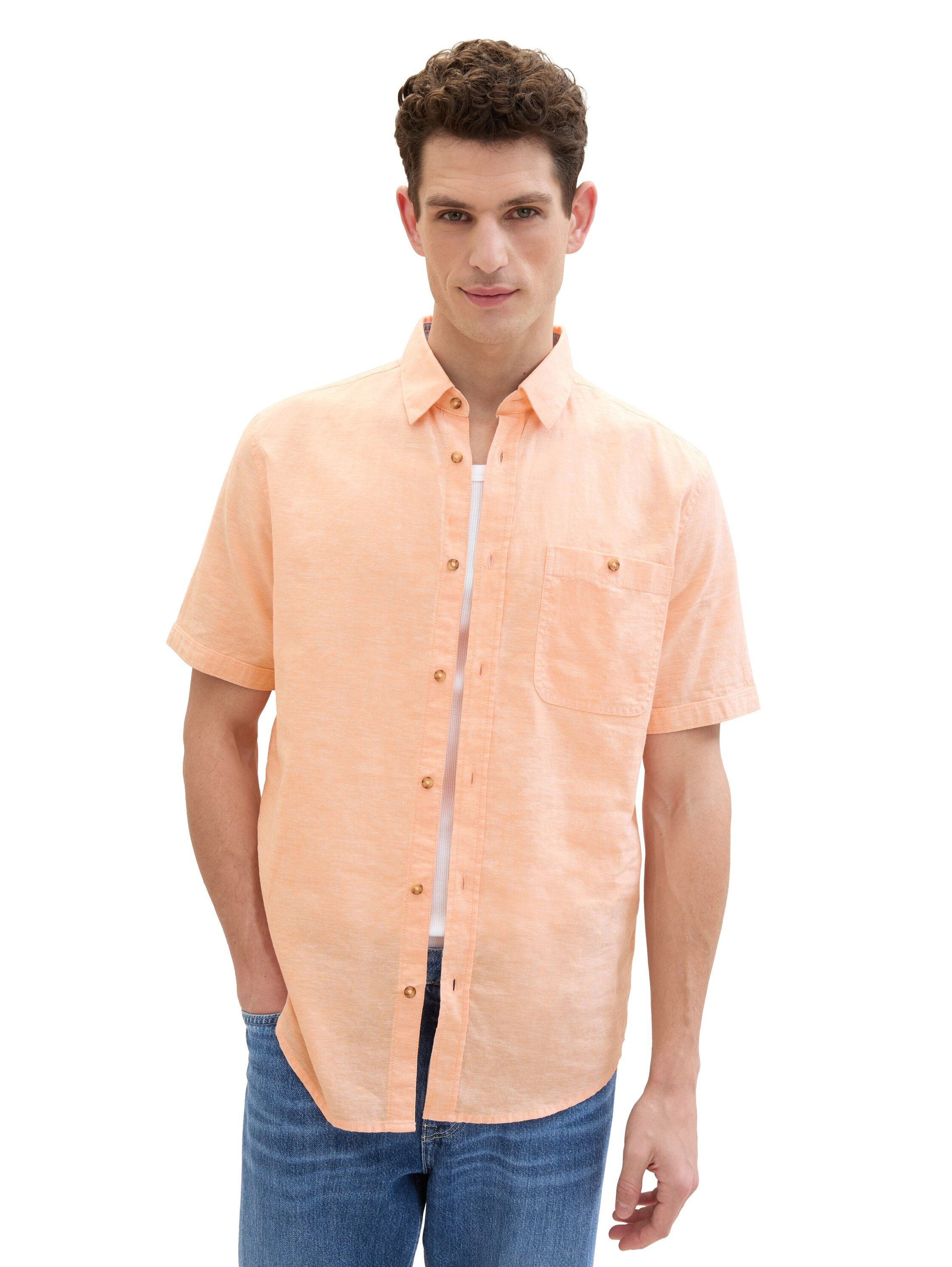 Tom Tailor Kurzarmhemd Mit Logo Label Kurzarmhemd Von Tom Tailor