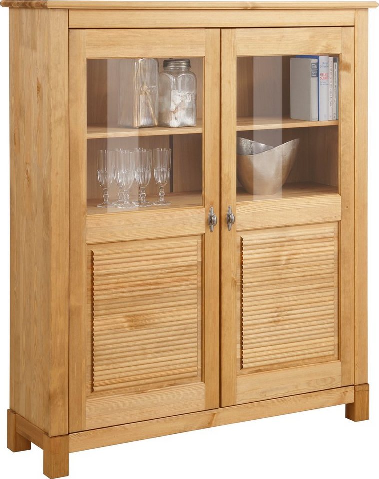 Home Affaire Highboard Rauna Vitrine Breite 1116 Cm Aus Massiver