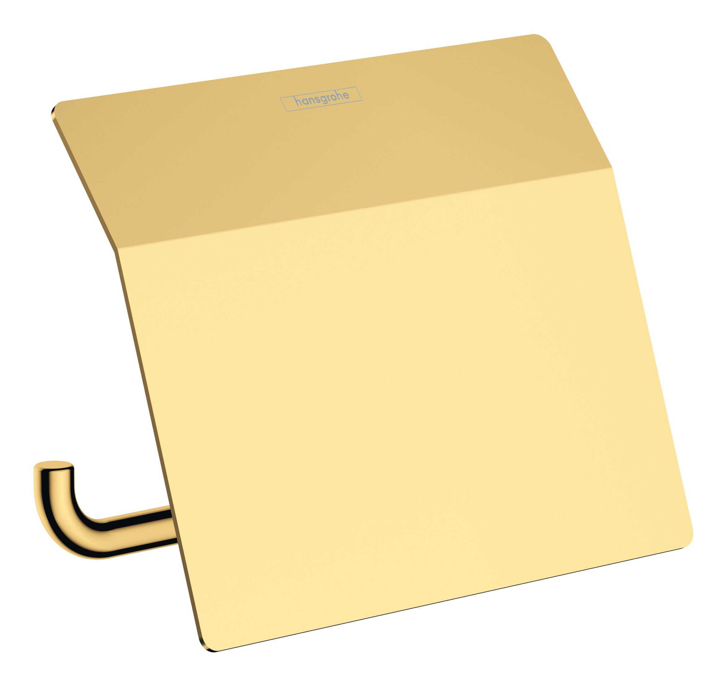 hansgrohe Toilettenpapierhalter AddStoris, Mit Deckel - Polished Gold Optic