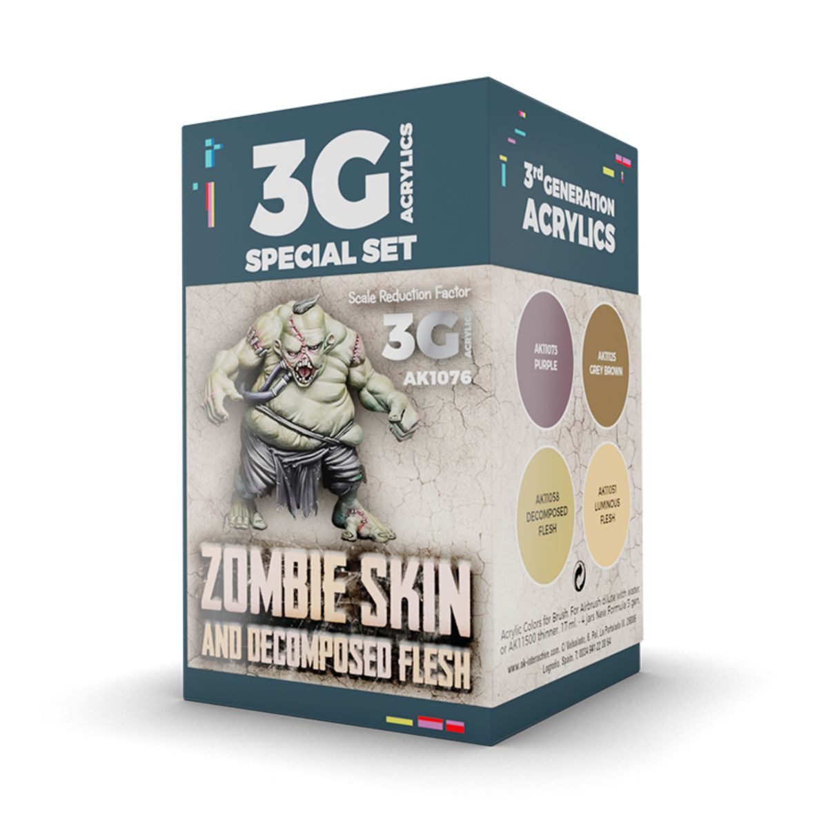 AK Interactive Modellbausatz AK Interactive Wargame Color Set. Zombie Skin.