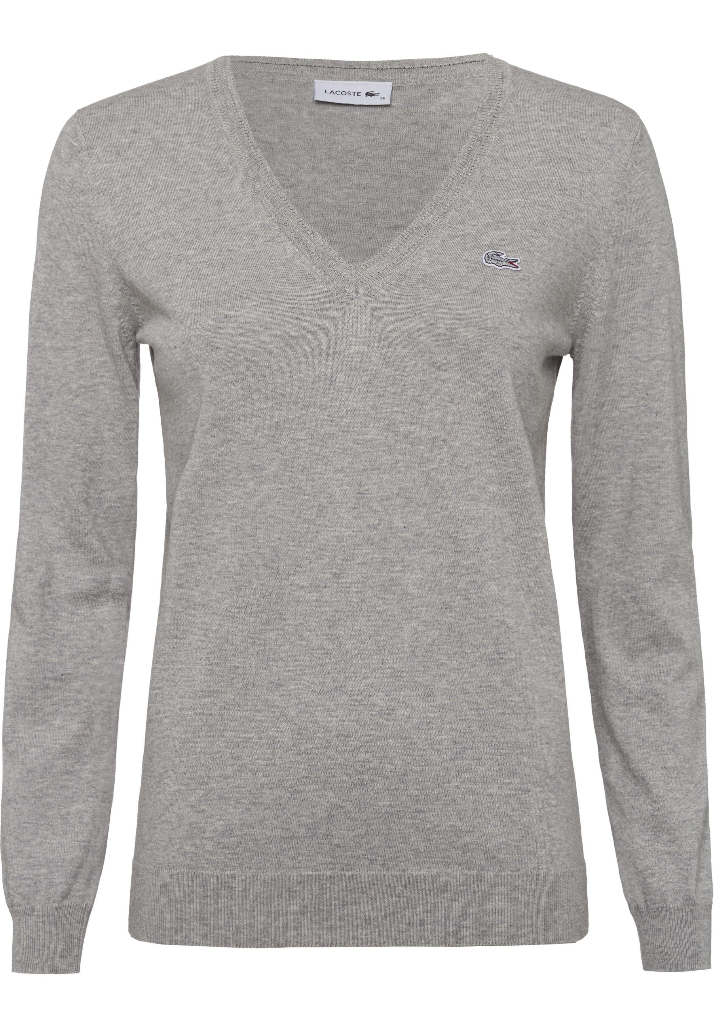 Lacoste V Ausschnitt Pullover Aus Leichter Feinstrickqualität Online