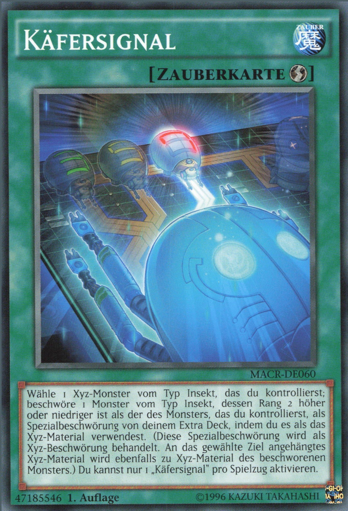 Recollectibles Sammelkarte Yugioh Karte Käfersignal Deutsch Yu Gi Oh