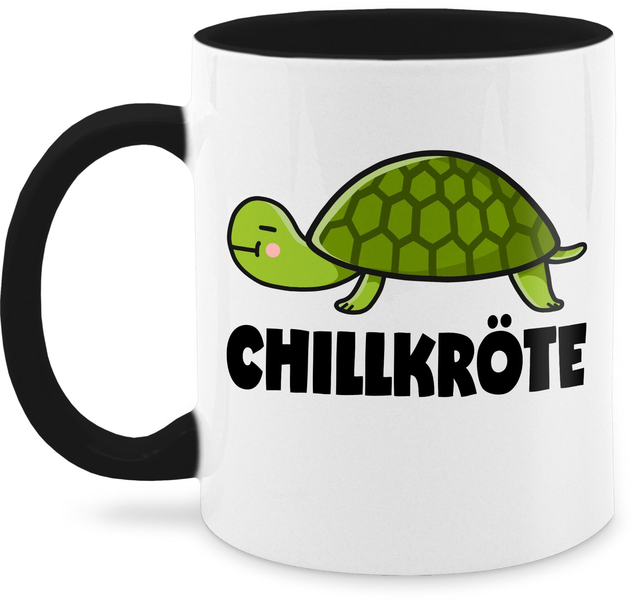 Shirtracer Tasse Chillkröte Kaffeetasse Mit Spruch Tasse