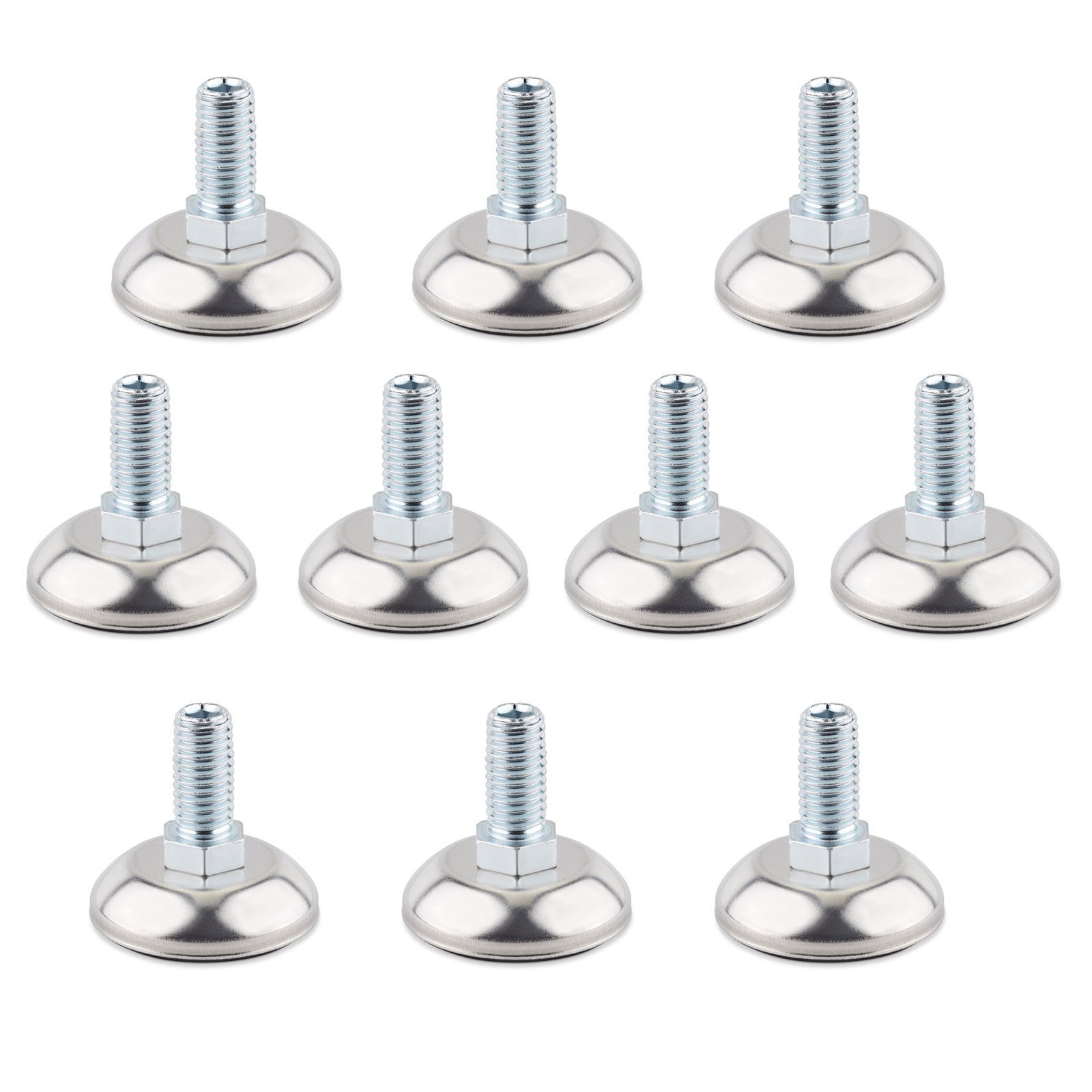 So Tech® Möbelfuß 10 X Verstellschrauben M10 X 19 Mm Höhenverstellbar