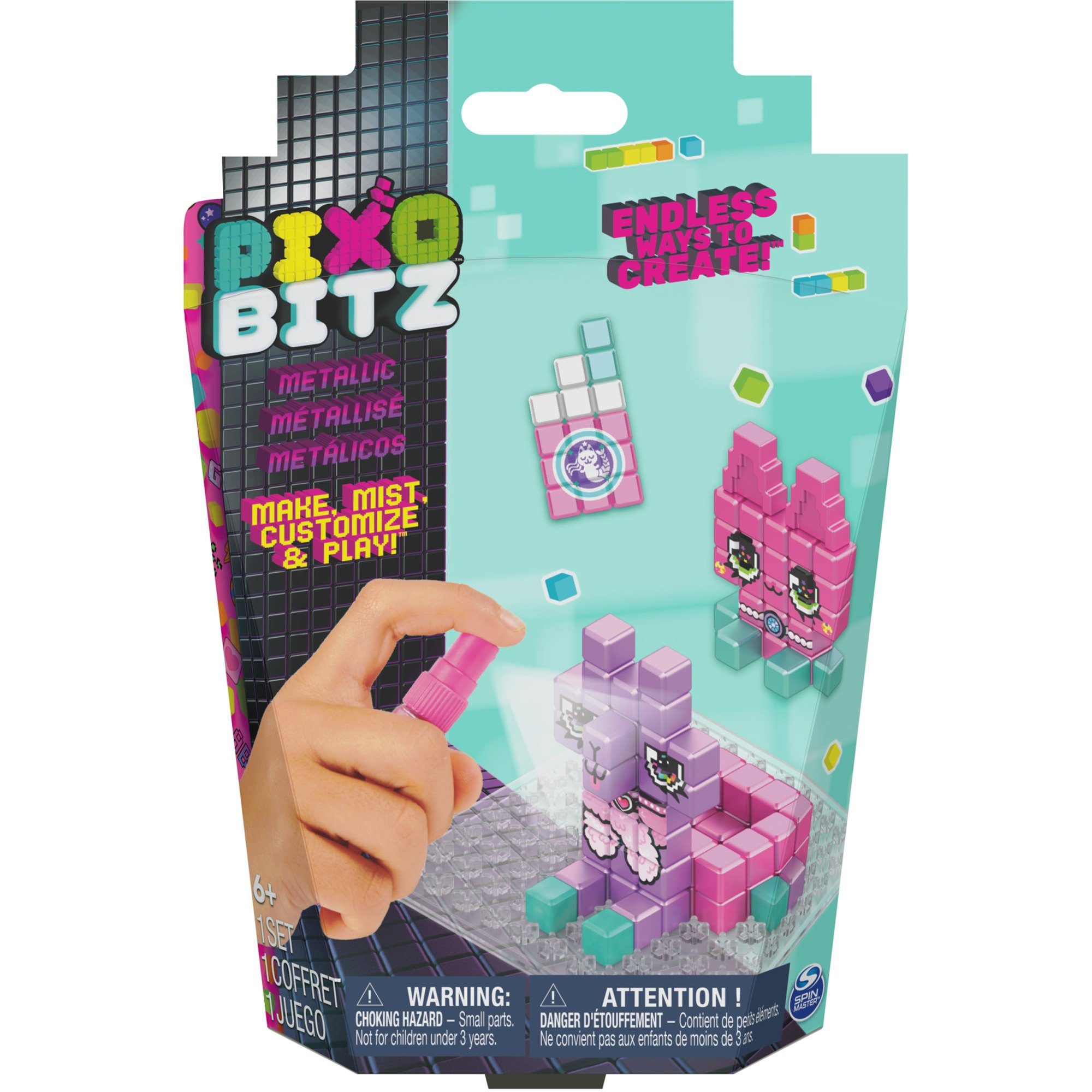 Spin Master Bastelnaturmaterial Pixobitz Metallic Set