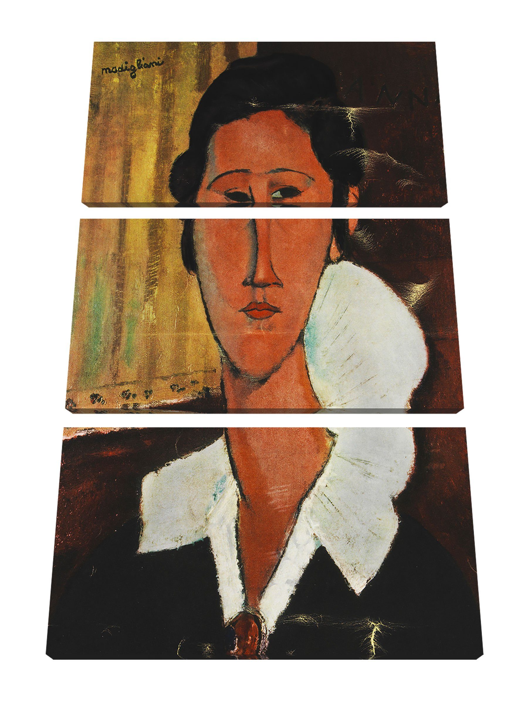 Pixxprint Leinwandbild Amedeo Modigliani Portrait Von Hanka Zborowska