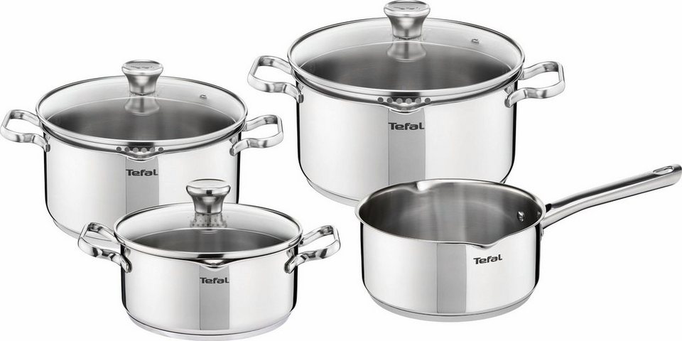 Tefal Topf Set Duetto Edelstahl Set 7 Tlg Induktion Online
