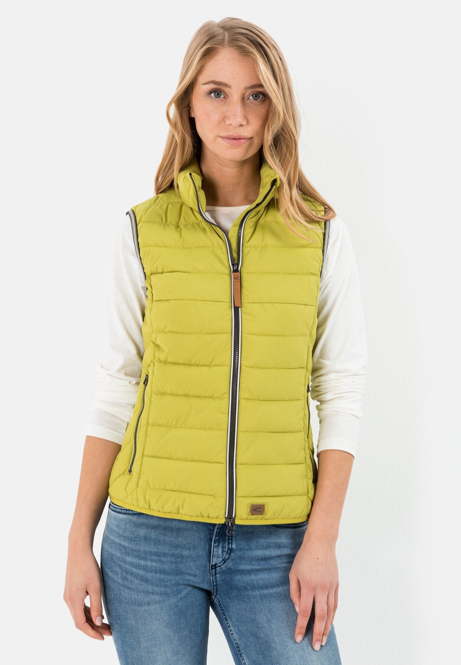 Camel Active Steppweste Aus Recyceltem Polyester Mit Stehkragen