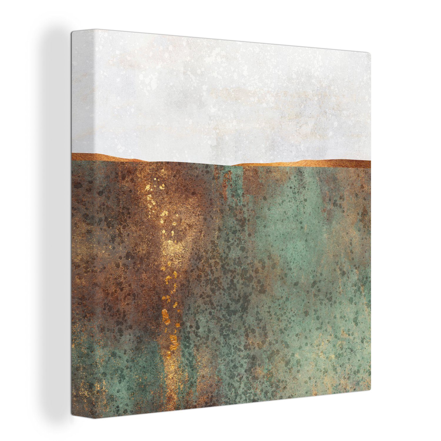 Onemillioncanvasses® Leinwandbild Abstrakt Luxus Gold 1 St