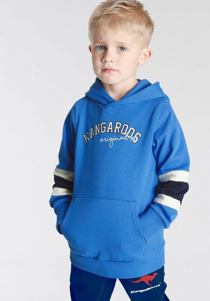 Kangaroos Kapuzensweatshirt Für Kleine Jungen Langarm Mit Rippbündchen