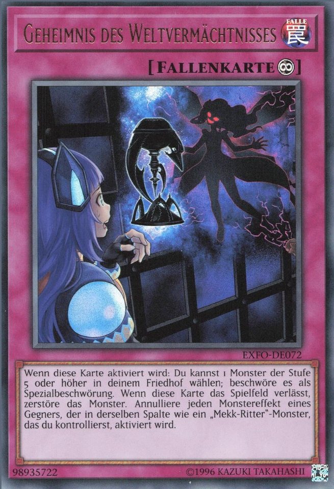 Recollectibles Sammelkarte Yugioh Karte Geheimnis Des