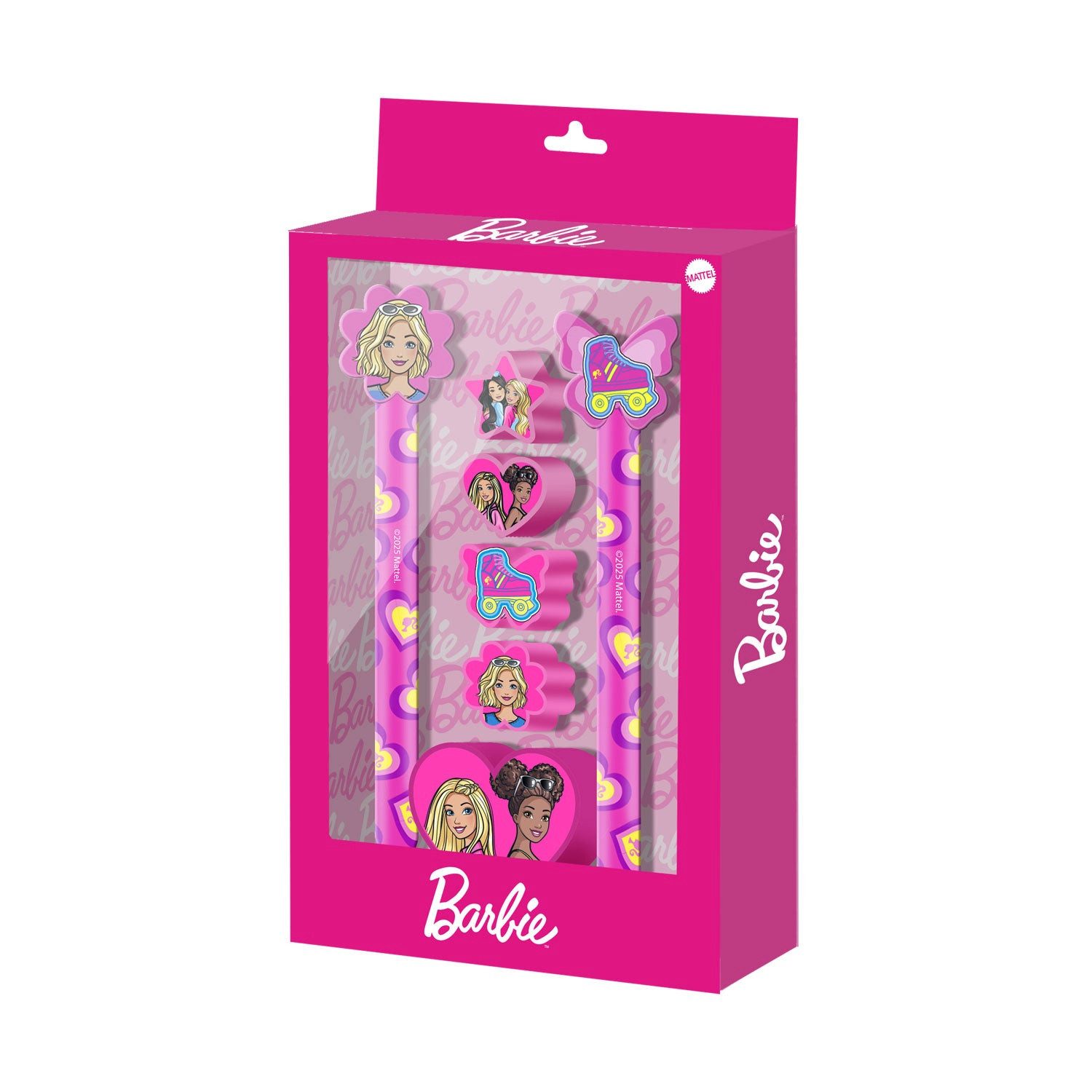 Karactermania Kugelschreiber Barbie Schreibset 7er-Pack, Kuli