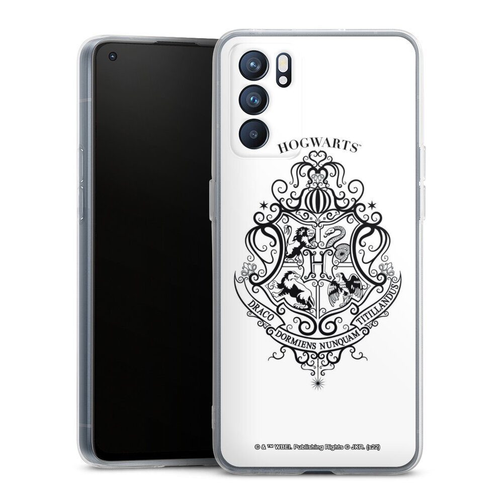 Deindesign Handyhülle Harry Potter Hogwarts Logo Hogwarts Wappen Weiss