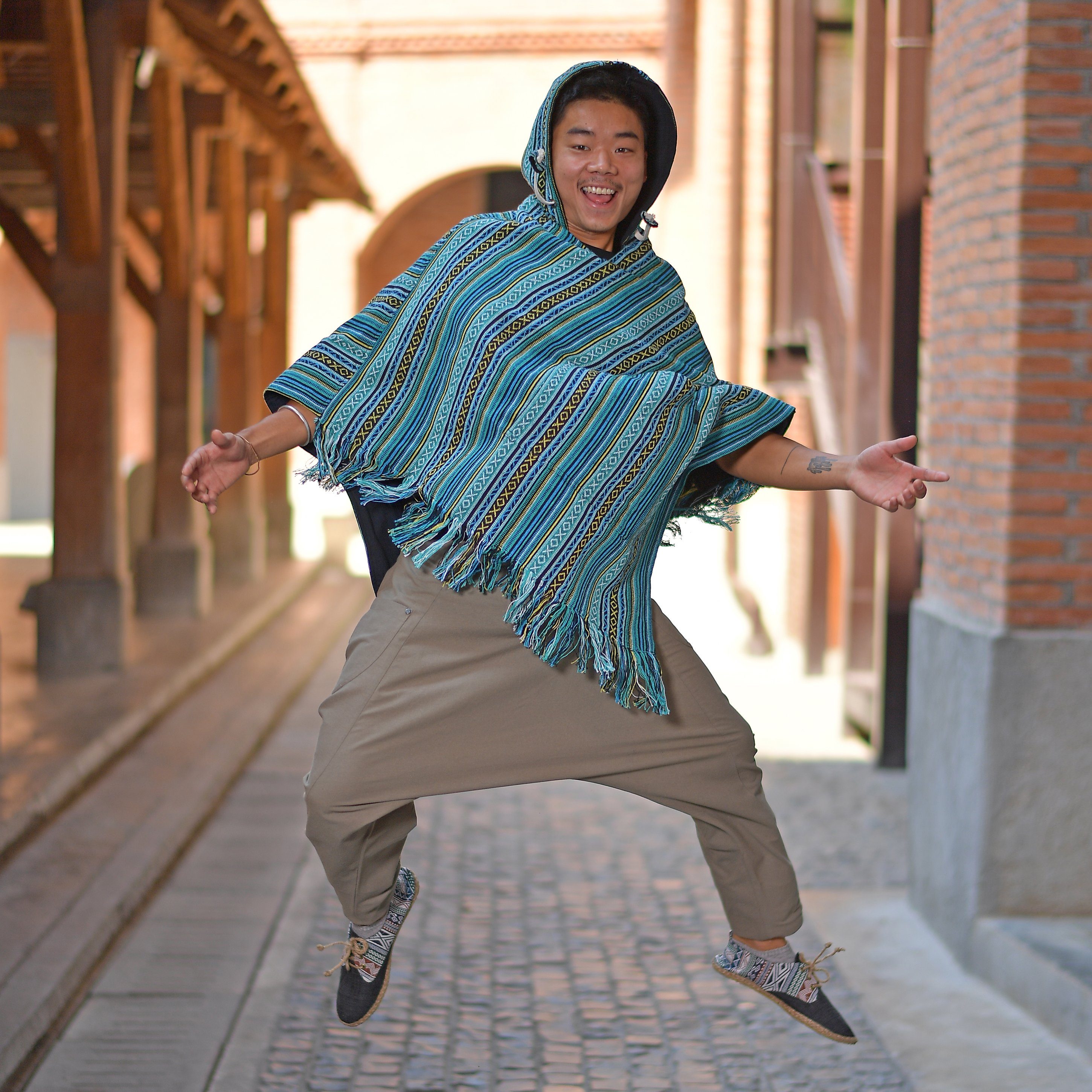 virblatt Poncho Poncho Herren, Baumwolle, Poncho Winter Mexiko Herren ...
