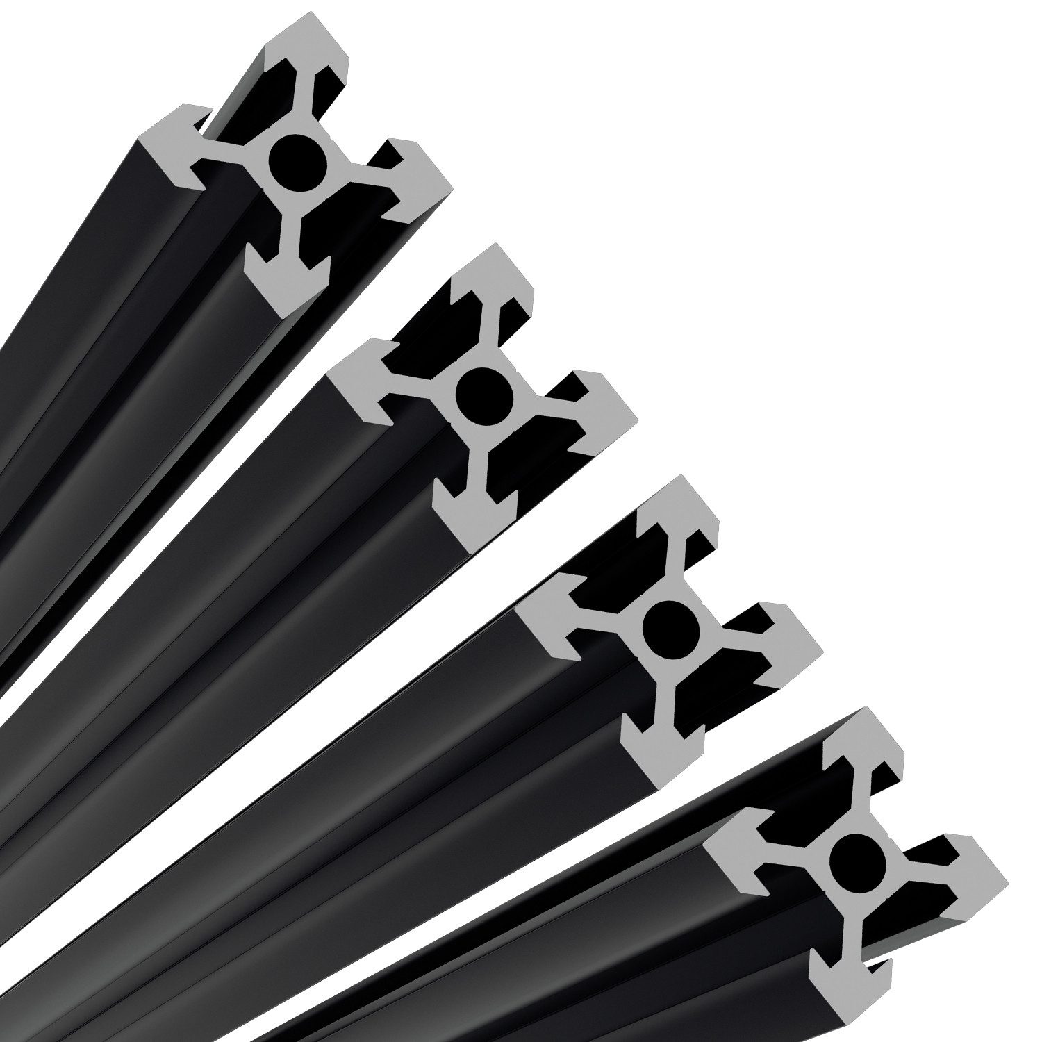 Clanmacy Profil Alu Profil Aluprofil 4x1000mm Nutprofil Aluminiumprofil