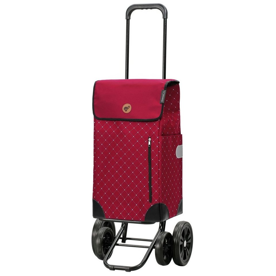 Andersen Einkaufstrolley Quattro Shopper Mit Tasche Sofia In Rot Oder