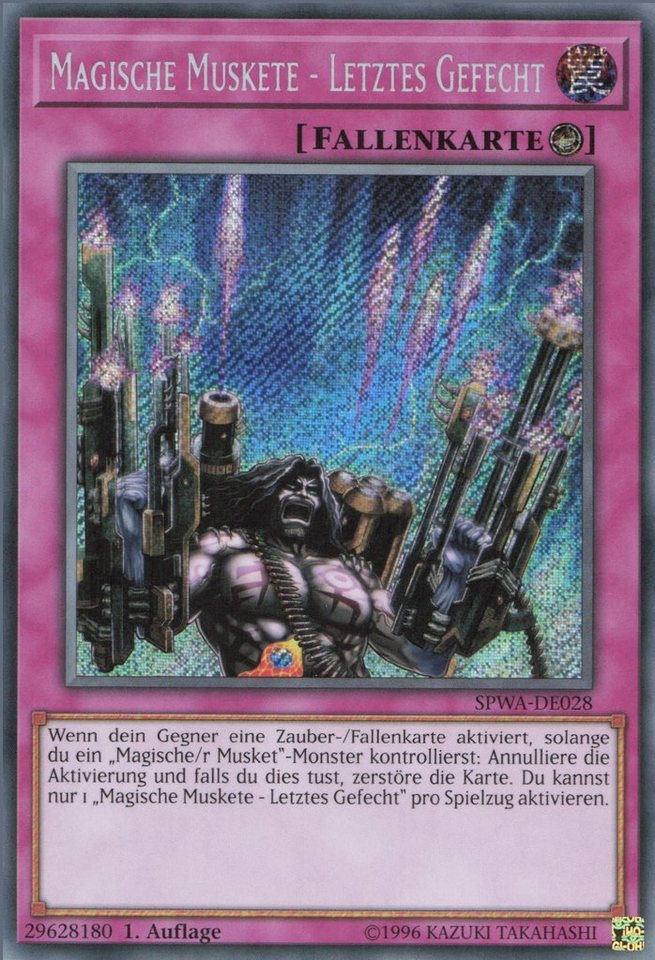 Recollectibles Sammelkarte Yugioh Karte Magische Muskete Letztes