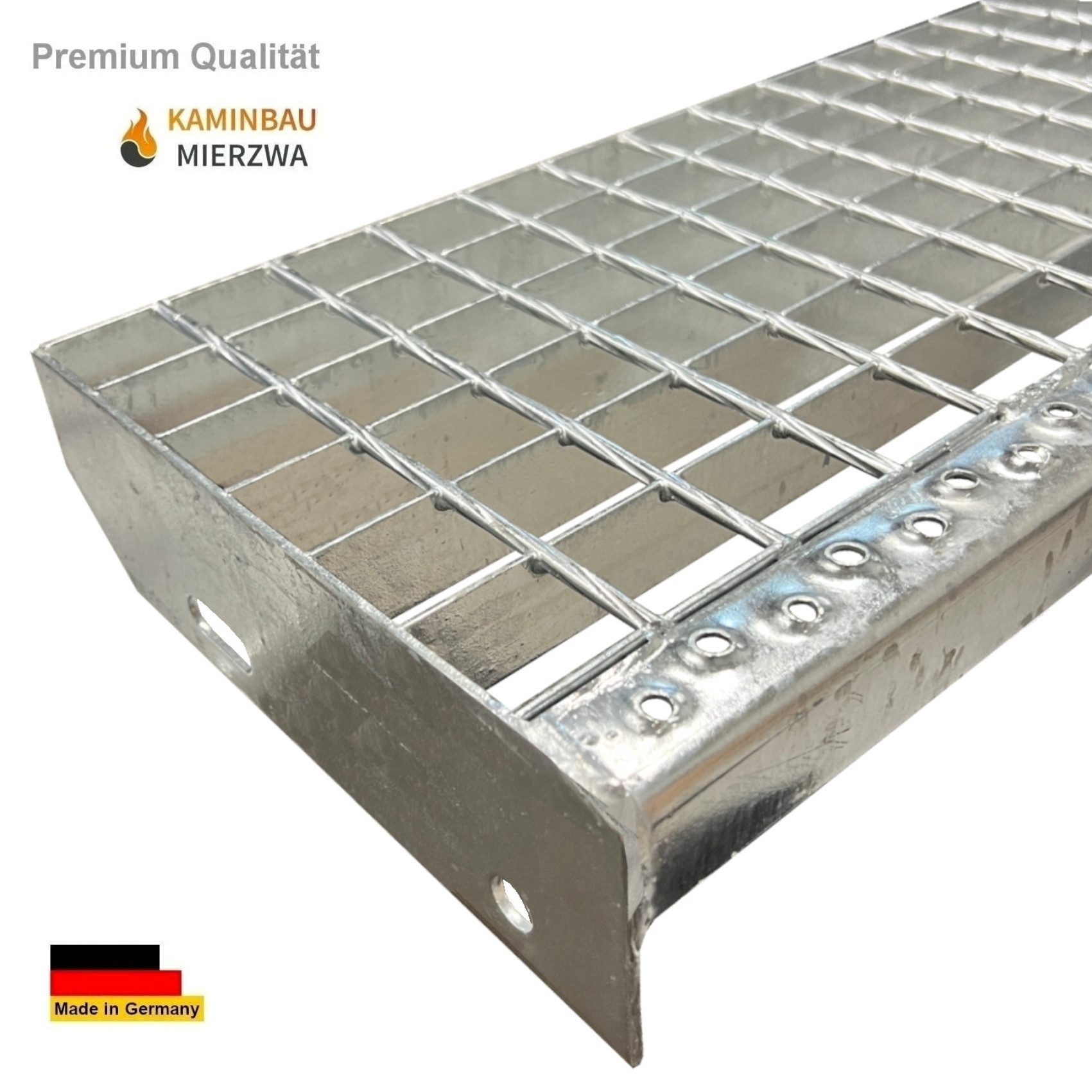 Kaminbau Mierzwa Außentreppe Stahltreppe 16 Stufen Verzinkt mit und ...