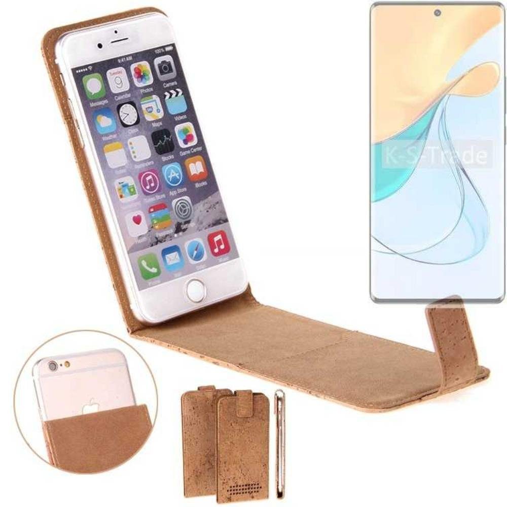 K S Trade Handyhülle Für Zte Blade V50 5g Handyhülle Kork Hülle