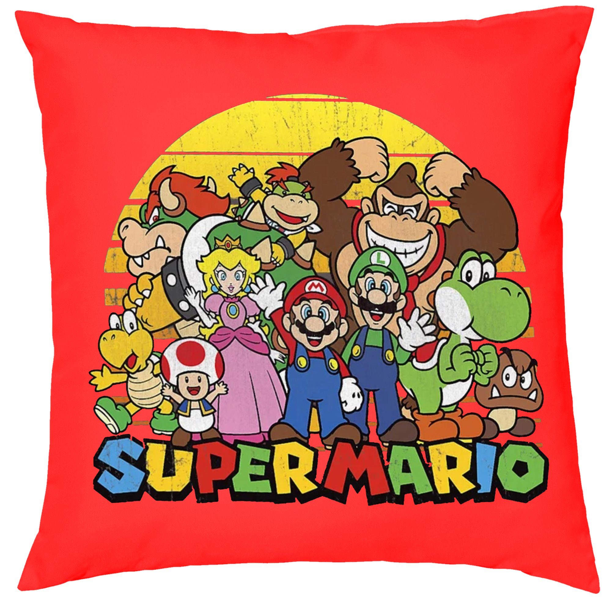 Blondie & Brownie Dekokissen Super Mario Yoshi Luigi Retro Konsole ...