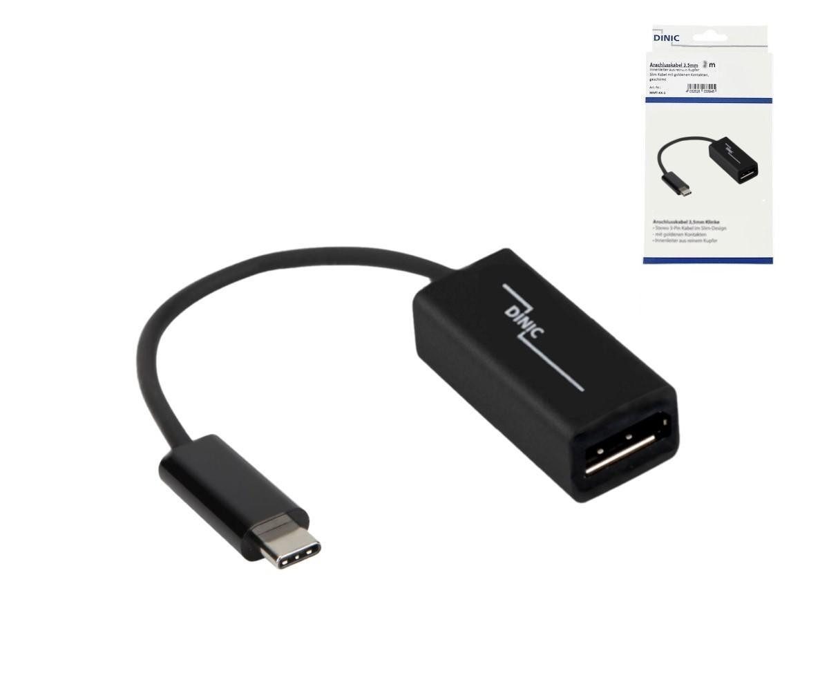 DINIC DINIC USB-C auf DisplayPort Adapter, 4k bei 60Hz, USB 3.1, USB Stec... USB-Adapter