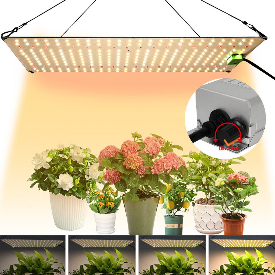 Jibenhome Pflanzenlampe Vollspektrum Led Grow Lampe Dimmbar 150w 120w