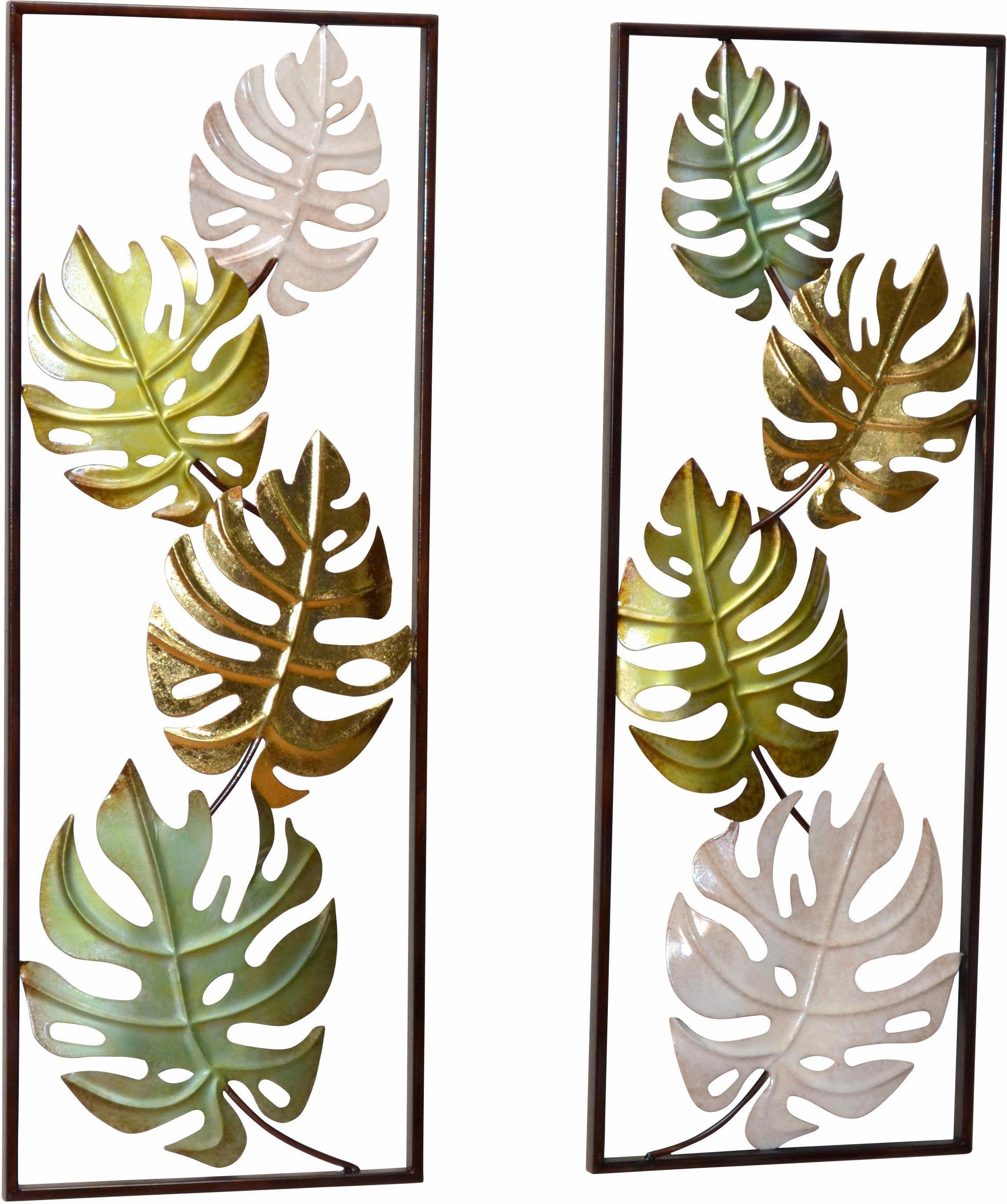 Hofmann Living And More Wanddekoobjekt Monstera Set 2 St Wanddeko