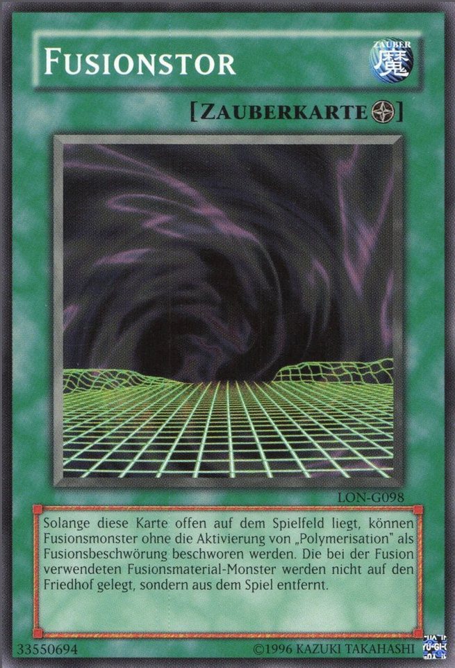 Recollectibles Sammelkarte Yugioh Karte Fusionstor V 1 Deutsch Yu Gi