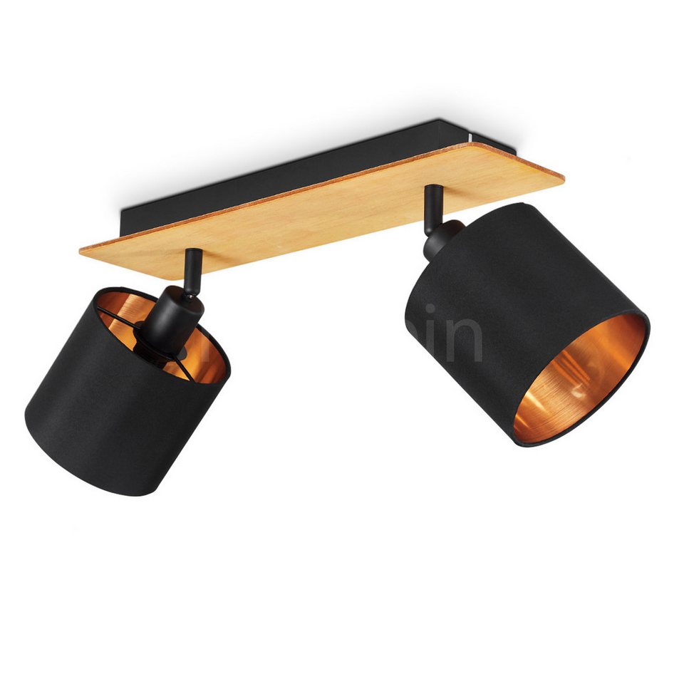 Hofstein Deckenleuchte Costa Deckenlampe Aus Metallholzstoff