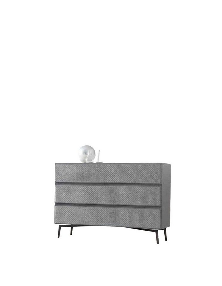 Jvmoebel Kommode Grau Kommode Luxus Möbel Stil Modern Konsolen Tisch