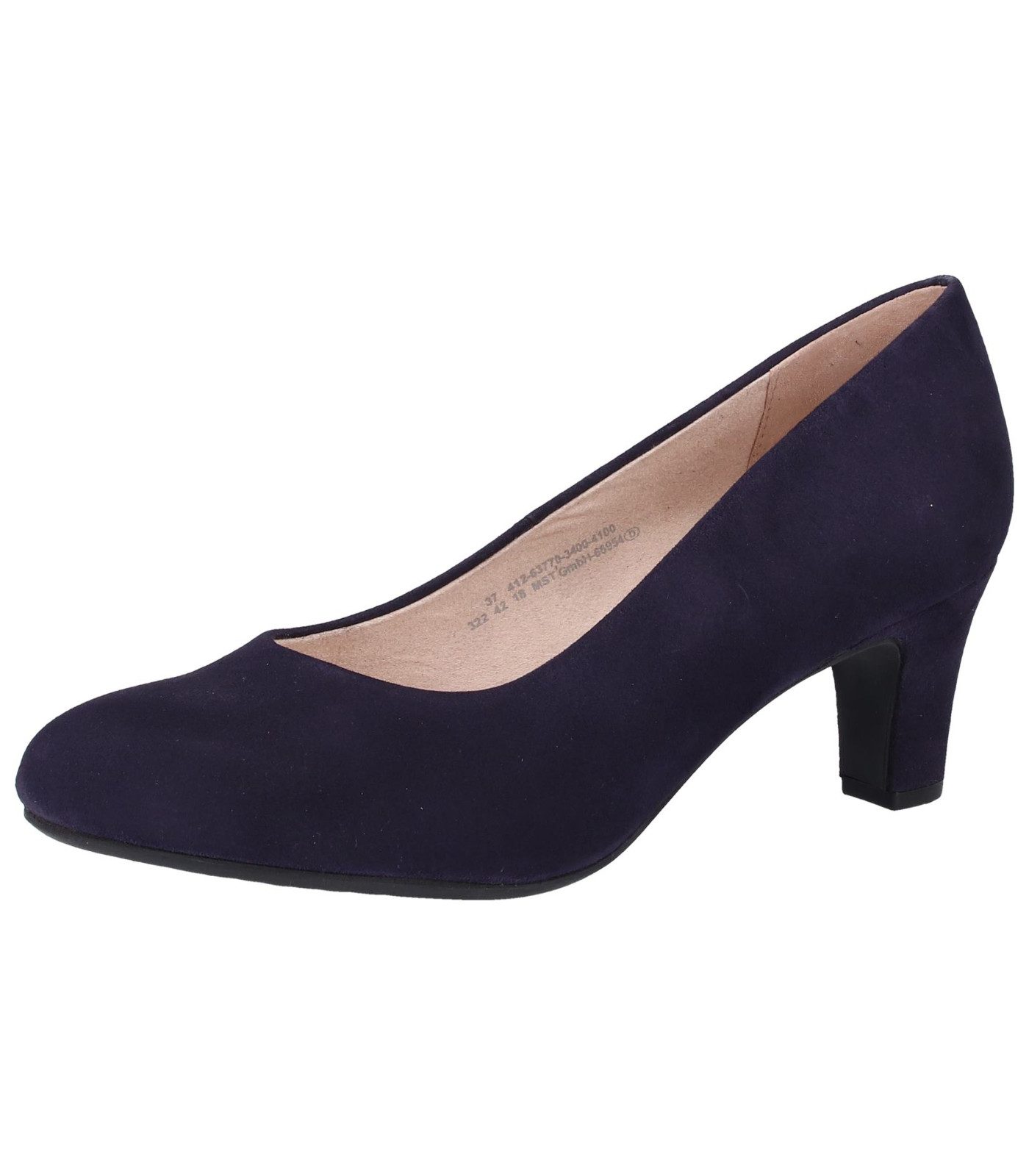 bugatti Pumps Veloursleder Pumps, Absatzhöhe: 6,5 cm