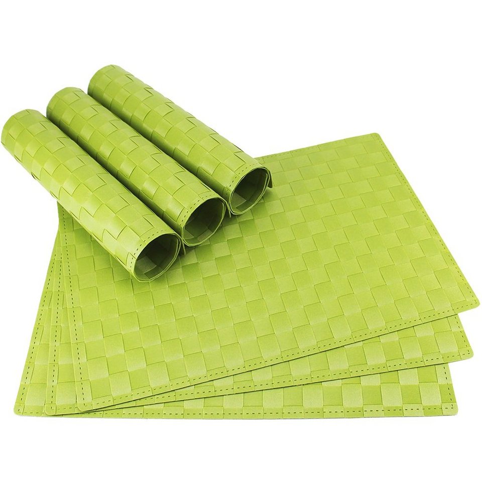 Platzset Tischsets Modern 6 Stk Hellgrün Platzsets 45 Cm Matches21